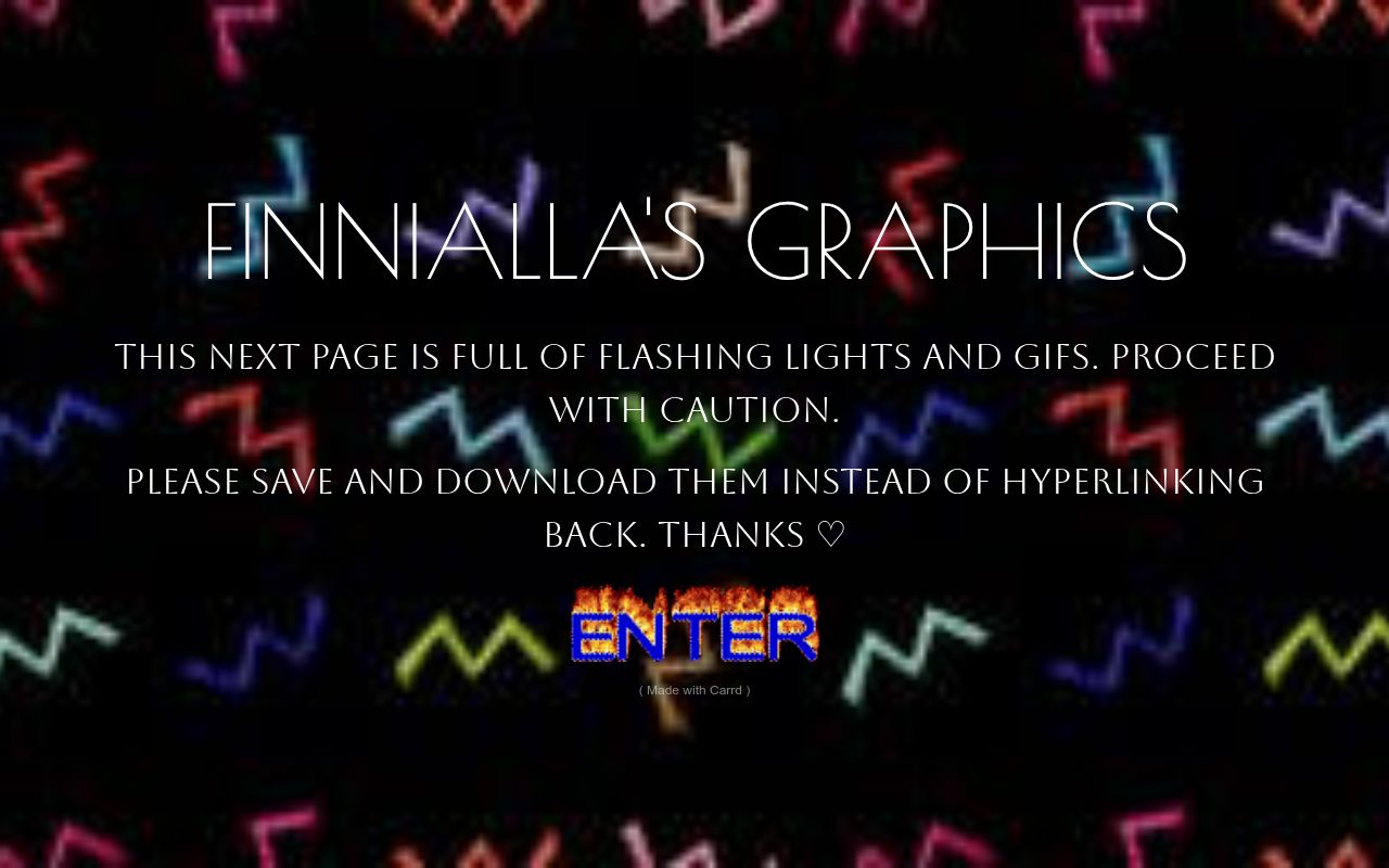 Finnialla's Graphics Carrd
